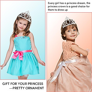 XiangGuanQianYing 12 Pieces Dress up Crowns Princess Crowns and Tiaras Dress up Costume Party Favor Accessories Silver Tiaras for Little Girls for Kids Wedding Prom Birthday Party