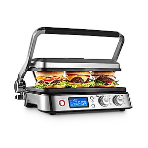 De'Longhi America CGH1020D Livenza All Day Combination Contact Grill and Open Barbecue, Stainless Steel