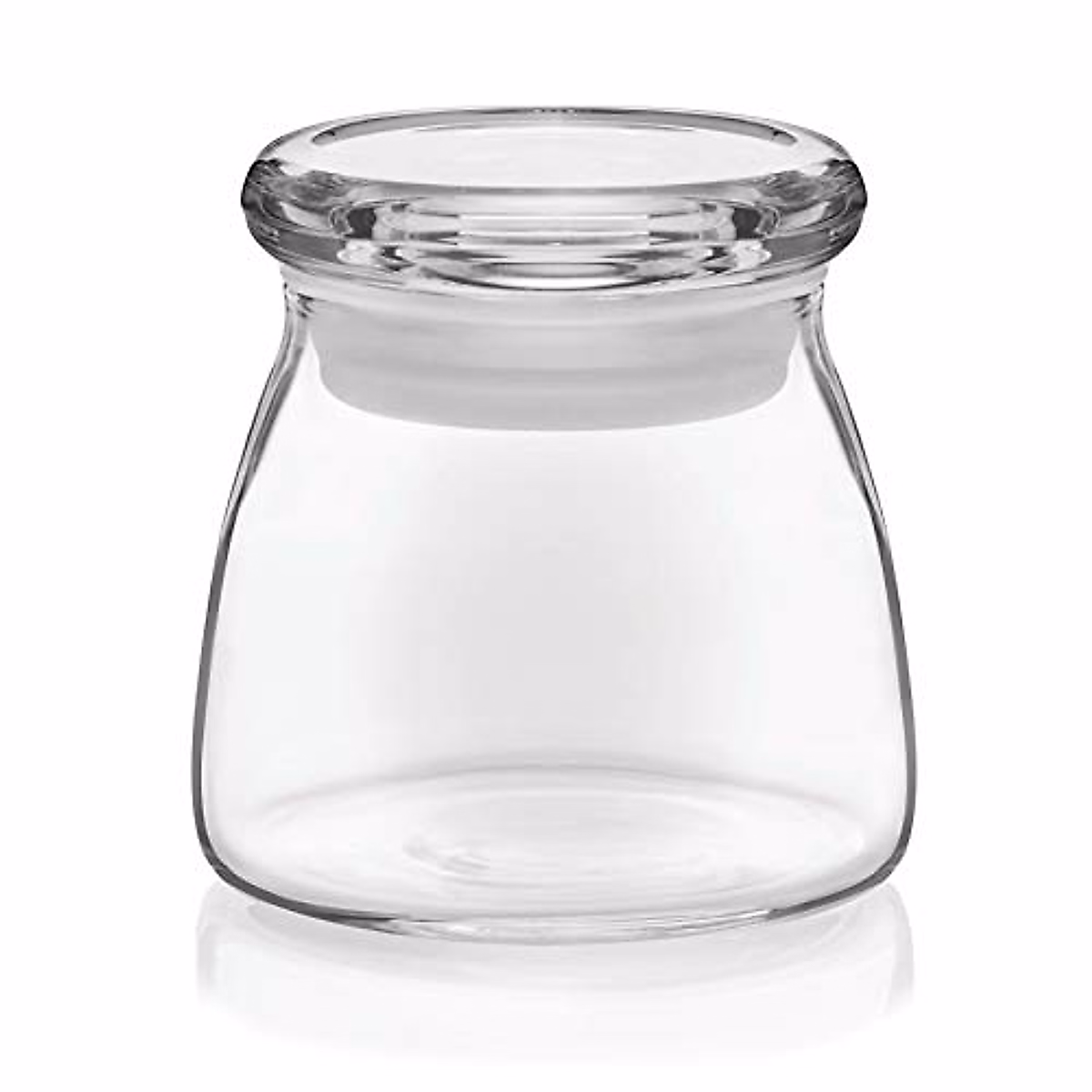 Libbey Vibe Mini Glass Jars with Lids, 4.5-ounce, Set of 12