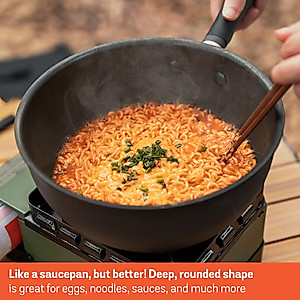 Meyer Accent Series Hard Anodized Nonstick Sauce Pan/Saucepan/Saucier, 3 Quart, Matte Black