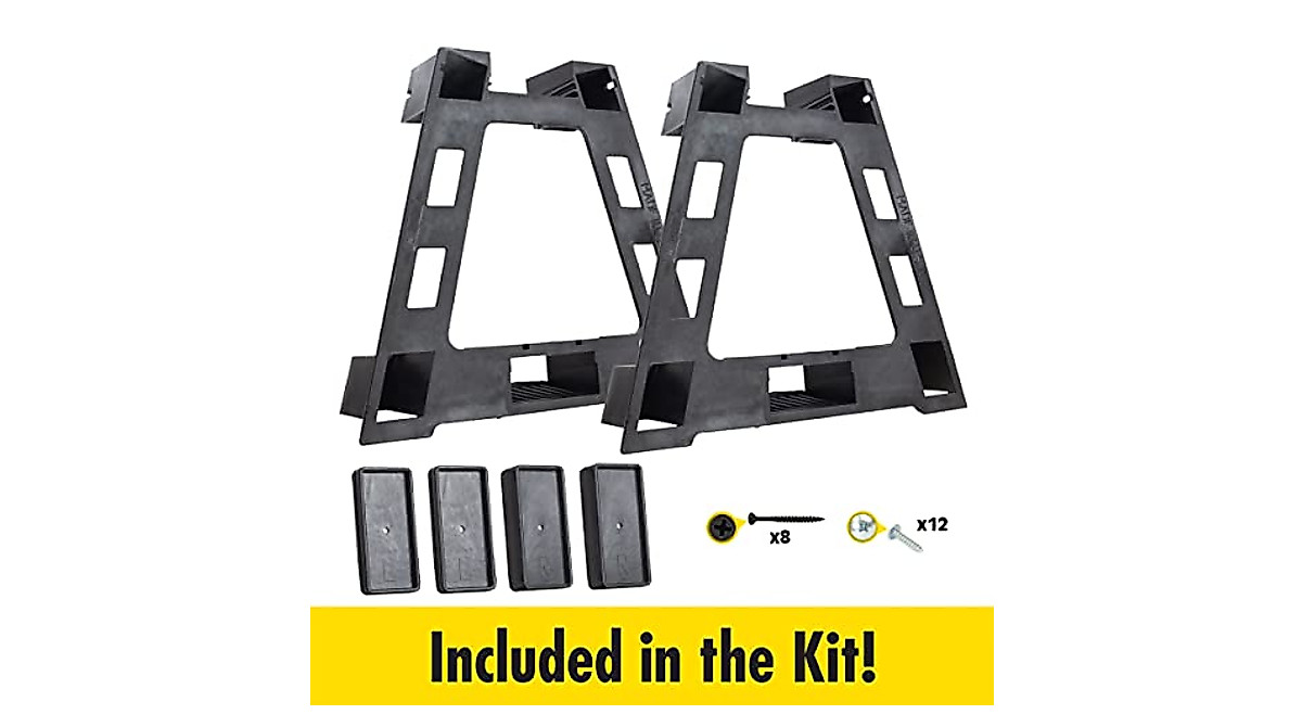 2x4Basics Custom Pro Brackets Sawhorse Pack for Heavy-Duty Support