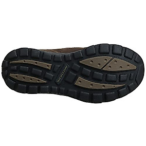 Skechers USA Men's Relaxed Fit Memory Foam Superior Gains Slip-On,15 M US,Dark Brown