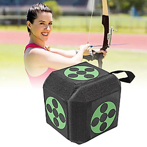 18 Sided 3D Archery Target, Foam Archery Target, Self Healing Functional 18 Sides Reusable, Large Dice Cube EXPE Foam Target for Outdoor for Hunting