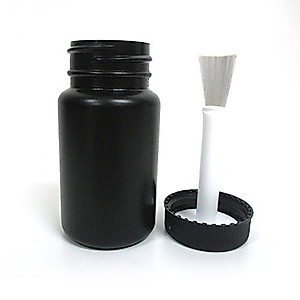 25 Empty Plastic Bottles Brush Applicator Cap Arts Craft Paint Jar Container 2oz