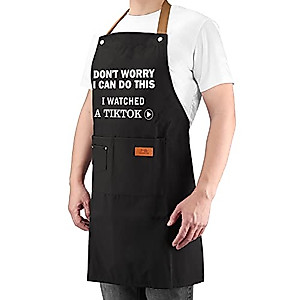 HBESTIE Gifts for Dad, Mom, Father's Day Gifts from Wife, Cooking Aprons Gifts for Men, Women, Birthday Gifts for Dad, Him, Boyfriends, Dad Gifts from Daughter Son, Chef Aprons Grilling Gifts