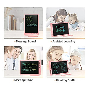 CARRVAS LCD Writing Tablet for Kids 2 Pack 10 Inch Coloring Pad Drawing Pad Reusable Electronic Doodle Board Toy Gifts for 3 4 5 6 7 8 Years Toddler Boys Girls (Double Battery)