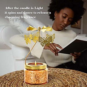 Butterfly Candle Gifts for Women, Unique Birthday Gift for Mom Sister Wife Best Friend Girlfriend Teacher Colleagues, Rotatable Scented Candles for Birthday, Christmas, Thanksgiving and Valentines