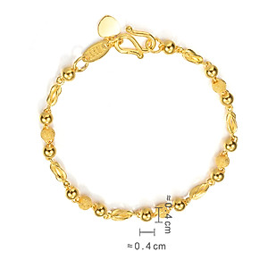 CHOW SANG SANG 999.9 24K Solid Gold Price-by-Weight 9.73g Gold Bracelet for Women 20692B |, 19