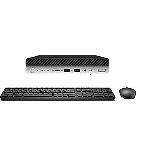 HP Micro PC Elitedesk 800 G3 Mini Computer Desktop Intel i5-6500T up to 3.10GHz 16GB 256GB NVMe SSD Built-in AX200 Wi-Fi 6 BT Wireless Keyboard and Mouse Win10 Pro (Renewed)