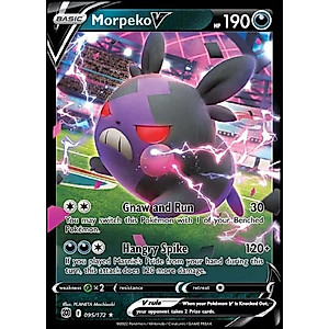 Morpeko V 095/172 Brilliant Stars - Ultra Rare Pokemon Card - Holo Foil