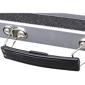 RV Step, RV Step Stool, Adjustable Height Aluminum Folding Platform Step with Non-Slip Rubber Feet, Handle, RV T Level, Durable Construction Supports Up to 1000 lbs, Easy Storage and Transport HELESIN