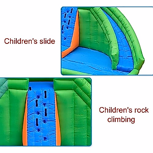 Inflatable Castle Children's Climbing Trampoline Children's Outdoor Playground Water Park Slide Naughty Castle