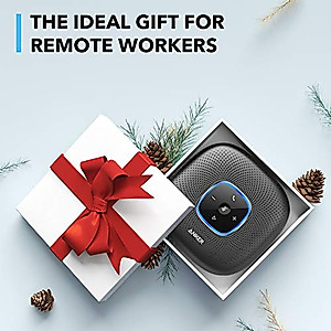 Anker PowerConf Speakerphone, 6 Mics, Enhanced Voice Pickup, 24H Call Time, Bluetooth 5, USB C, Zoom Certified Conference Speaker, Compatible with Leading Platforms For Home Office