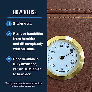Humidor Solution, Propylene Glycol for cigar humidifiers, 3 Pack 16oz Humidor Accessories by Essential Values…