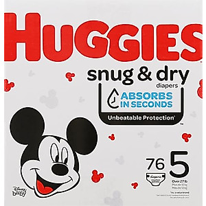 Huggies Snug & Dry Diapers, Size 5