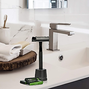 Butterfly Open Razors for Men or Women, Safety Razor with 5 Blades, Shaving Razor with a Delicate Box, Fits All Double Edge Razor Blades(Black)…