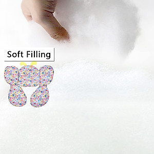 Jitejoe Baby Travel Pillow, Infant Head and Neck Support Pillow for Car Seat, for 0-4 Years Old Baby, Pushchair, Kid's Neck Pillow, Soft and Skin Friendly, Baby Neck Pillow