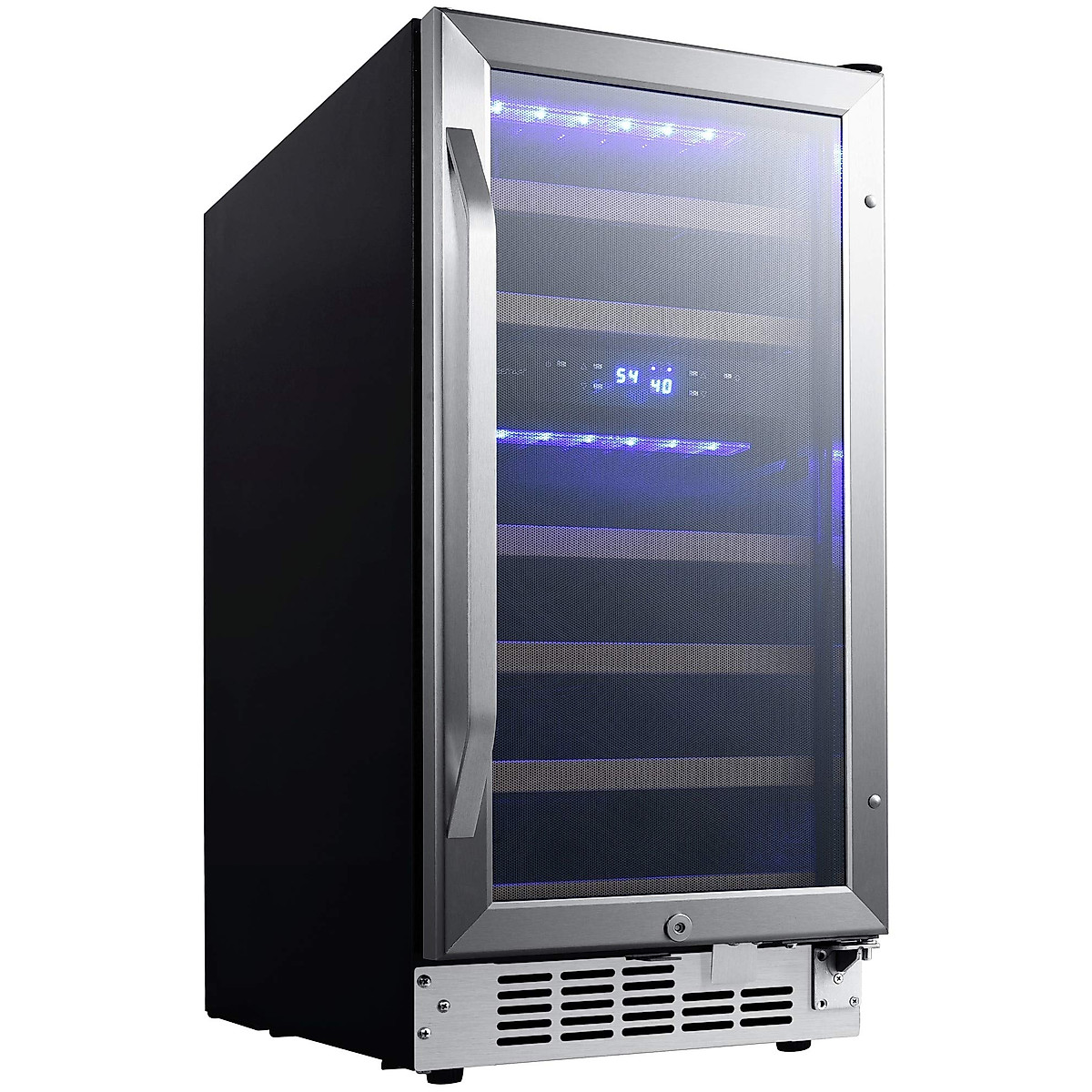 EdgeStar CWR263DZ 15 Inch Wide 23 Bottle Built-In Wine Cooler with Dual Cooling Zones