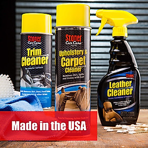 Stoner Car Care 91144 18-Ounce Upholstery and Carpet Cleaner Spray for Interior Car Care Lifts Tough Stains with Powerful Foaming Action, Pack of 1