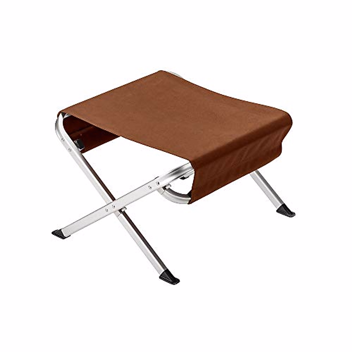 Snow Peak Fireside Ottoman - Fire-Resistant Fabric and Collapsible - Brown, L 19.5" 20" H 12.5"