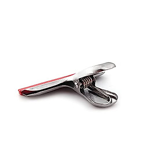 KADBLE Chip Bag Clips Covered with Silicone Covered Tips for Air Tight Seal，Heavy Duty Stainless Steel Clips for Food Packages，Set of 5