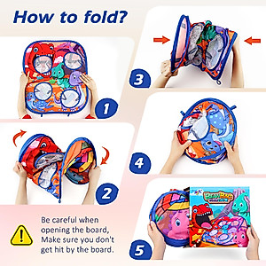 Dinosaur Bean Bag Toss Game Toy Outdoor Toss Game, Family Party Party Supplies for Kids, Gift for Boys Birthday or Christmas for Toddlers Ages 3 4 5 6 Year Old