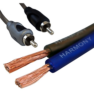 Harmony Audio HA-AK10 Car Stereo Complete 10 Gauge 600W Amp Amplifier Install Kit - Nickel Plated