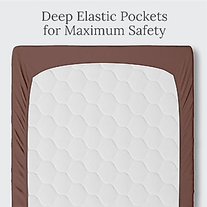 Natemia Fitted Crib Sheet - 100% Organic Cotton - 28 X 52 for Standard Crib and Toddler Mattresses - Silky Soft and Hypoallergenic