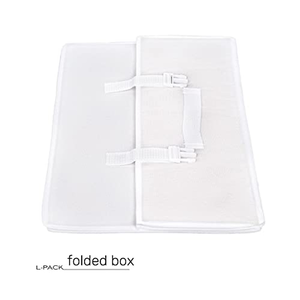 LPack Wedding Dress Storage Box - Bridal Gown Storage Bin and Preservation Box - Underbed Storage Bag Container For Clothes With Acid Free Tissue Paper (Small, White)