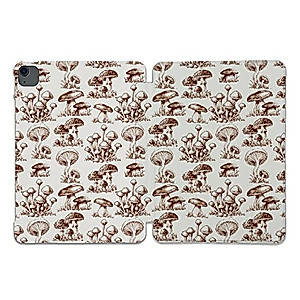 Cute Mushroom Toadstool Pattern Case Compatible with All Generations iPad Air Pro Mini 5 6 11 inch 12.9 10.9 10.2 9.7 7.9 Plastic Fabric Cover Slim Smart Stand SN496 (8.3" Mini 6th gen)