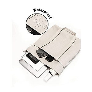 FASTFAIRY Tote Bag Backpack 2 in 1 ，Waterproof, holds 14" laptop