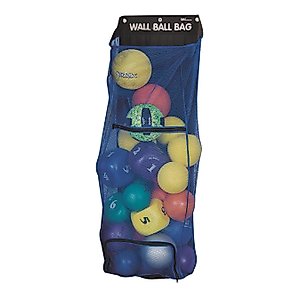 S&S Worldwide Easy Access Zippered Wall Ball Storage Bag, 56” x 21” x 11”. Convenient Ball Storage Solution for Garage/Home.