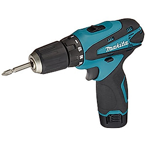 Makita DF330DWSP Rechargeable Driver Drill with 10.8 V LED Light, Small, Equipped with 1 Battery Included