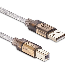 Printer Cable 30Ft,2.0 Printer Scanner Cable Cord USB Type A Male to B Male High Speed for HP, Canon, Lexmark,Dell, Xerox, Samsung etc(30 Ft/10M)
