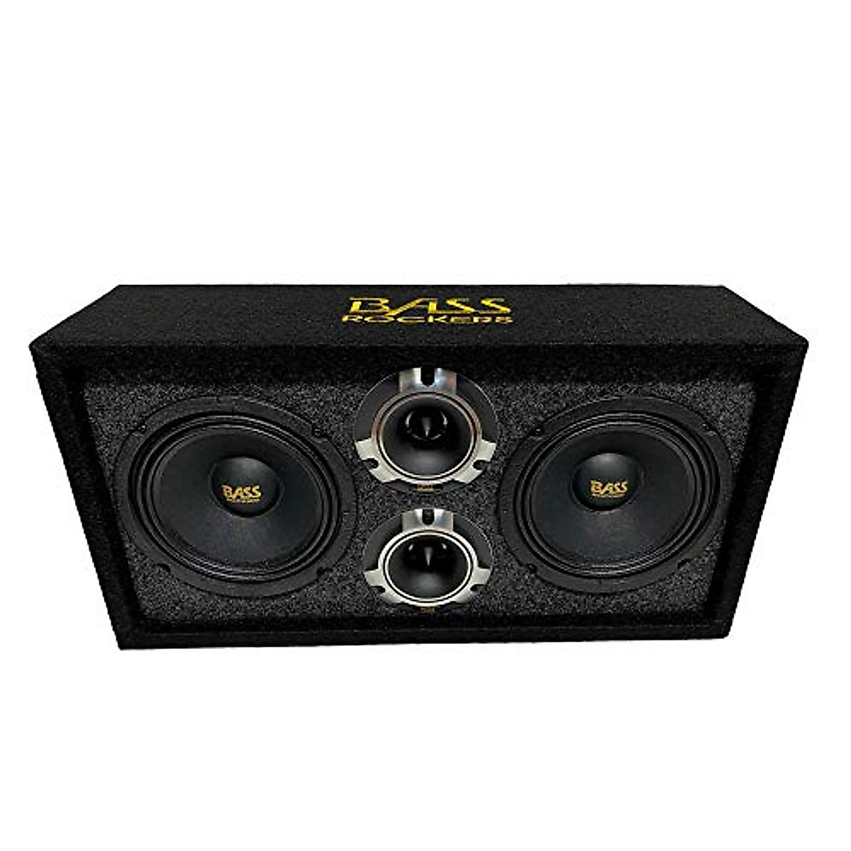 Bass Rockers 6.5" Loaded Chuchera Box with 6.5" Outdoor Home & Speakers & Tweeters 800W - Best for Car UTV, ATV, Camper, DJ, Pro Audio Use