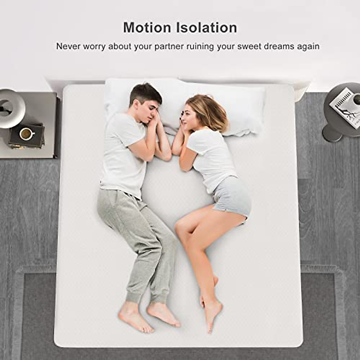 Molblly King Mattress, 10 inch Gel Memory Foam Mattress with CertiPUR-US Bed Mattress in a Box for Sleep Cooler & Pressure Relief, King Size