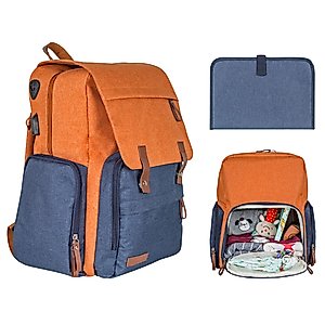 GISEMAI ‎Phoenix Diaper Bag Backpack & Cushioned Changing Pad
