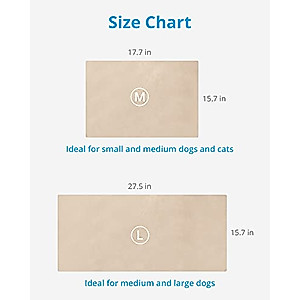 NICREW Pet Heating Pad, Temperature Adjustable Dog Cat Heating Pad with Auto Shut Off Timer, Indoor Pet Heated Bed Mat for Cats and Dogs, MET Safety Listed, 17.7 x 15.7 Inches, 55W (max)