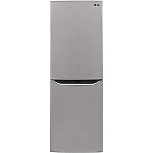 LG RV Refrigerator LBNC10551V 10.1 Cu. Ft. Refrigerator with Bottom Freezer in Platinum Silver with Reversible Door Refrigerator 110V
