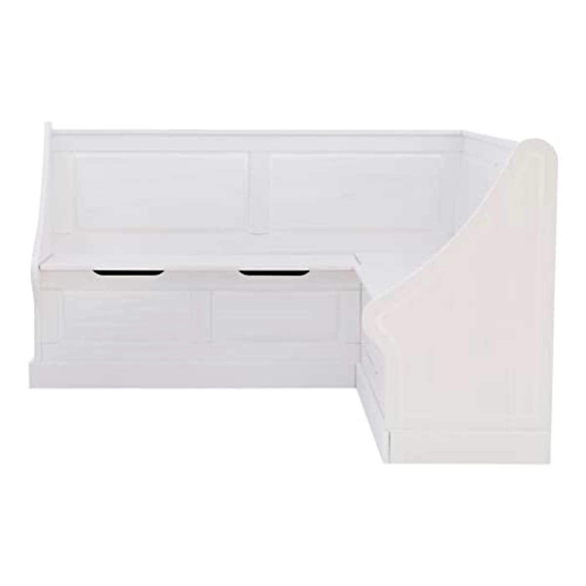 Linon Harris White Corner Breakfast Nook - Nook Only, Table is NOT included!