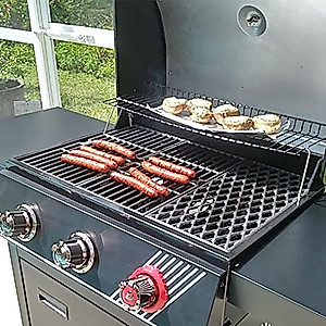 Grate Replacement Parts for Dyna Glo DGH474CRP DGF493BNP Grill Grates DGF493PNP-D DGB495SDP DGB495SDP-D DGB493SPB DGB463CNP Grill Parts 70-01-911 70-02-656 Dyna glo Cast Iron Cooking Grates 3 Pcs