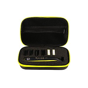 FAIRYLAND Hard Travel Case Travel Protective Case Stylish Storage case replacement for Philips Norelco OneBlade QP2520, QP2530, QP2620, QP2630 +Charger Hybrid Electric Trimmer Shaver