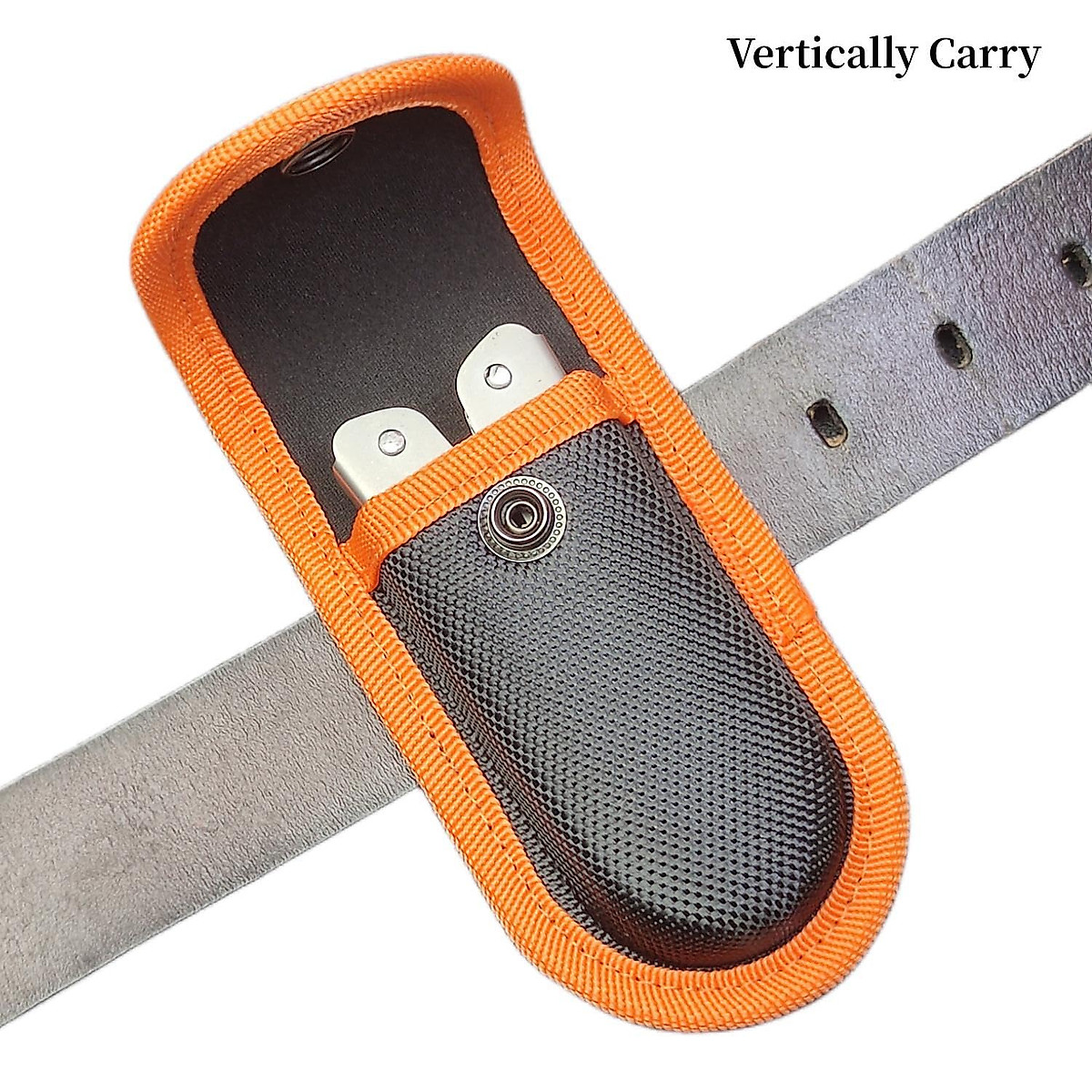 Nylon Sheath for 4''-4.25'' Multitool Knife,Horizontally Carry Knife Pouch Fits 4.25''-4.5'' Wide Folding Pocket Knife,Leatherman Tool Case,EDC Belt Holder COHOMELARS (Small Size)