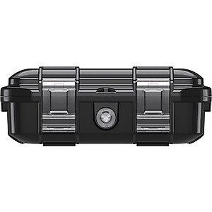 Pelican M40 Micro Case - Waterproof Case (Dry Box, Field Box) for iPhone, GoPro, Camera, Camping, Fishing, Hiking, Kayak, Beach and More (Black)