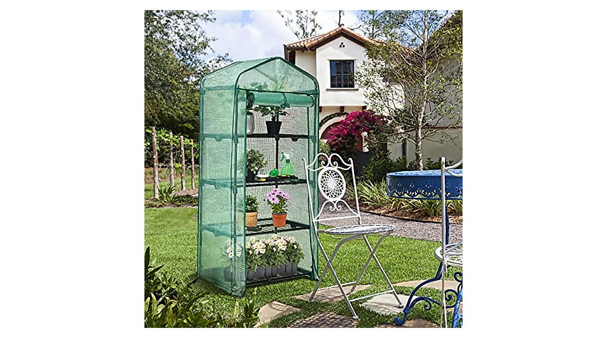 Giantex Portable Mini Greenhouse - Compact Garden Growing Solution