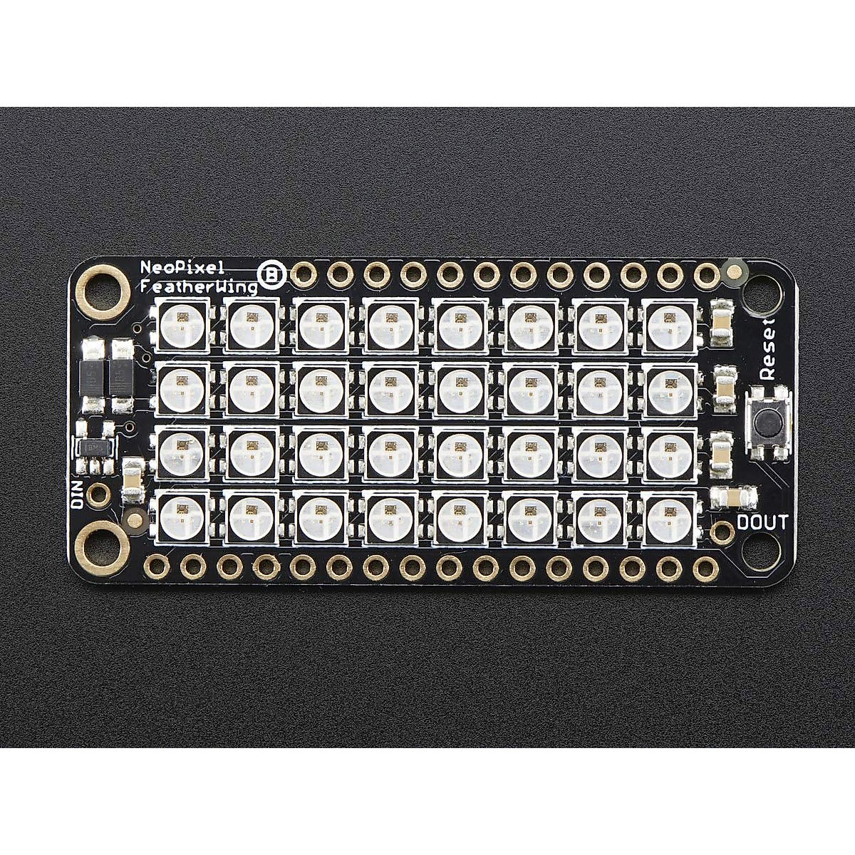 Adafruit Industries NeoPixel FeatherWing - 4x8 RGB LED Add-on for All Feather Boards