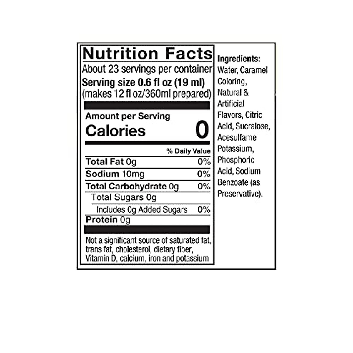 SodaStream Diet Caffeine Free Cola, 440ml, 14.8 Fl Oz (Pack of 4)