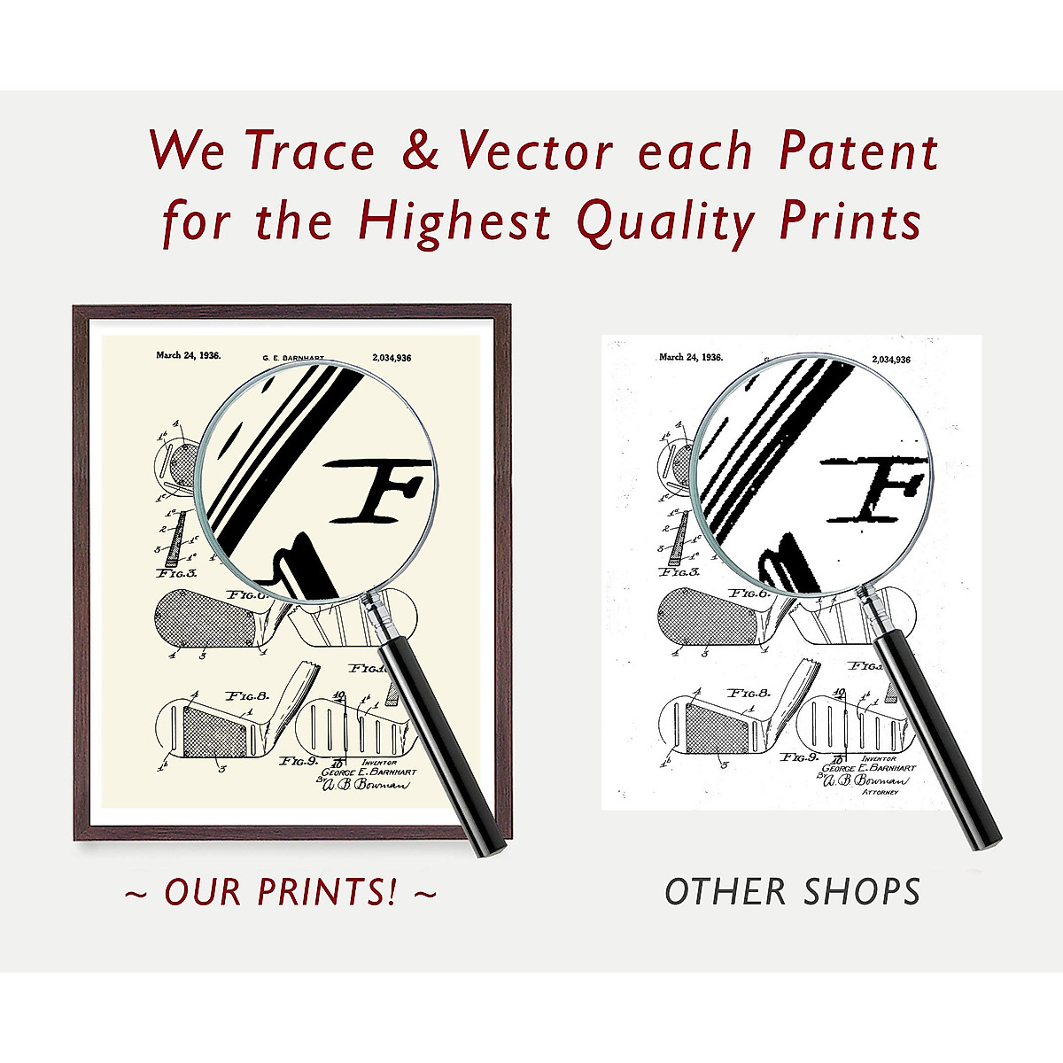 Wunderkammer Studio - Pizza Patent Poster Art - Pizzaria Wall Art - Kitchen Decor - Set of 4-11 x 14 Unframed Art Prints