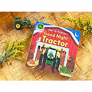 John Deere Kids Good Night Tractor on the Farm: Deluxe Lift-a-Flap & Pop-Up Surprise Board Book, Ages 2-6