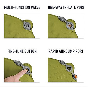 Sea to Summit Camp Self-Inflating Foam Sleeping Mat for Camping and Backpacking, Tapered - Regular (72 x 20 x 1.5 inches)